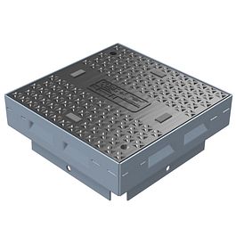 Modula® trekput deksel - B125 Louvre - 300x300x83 mm